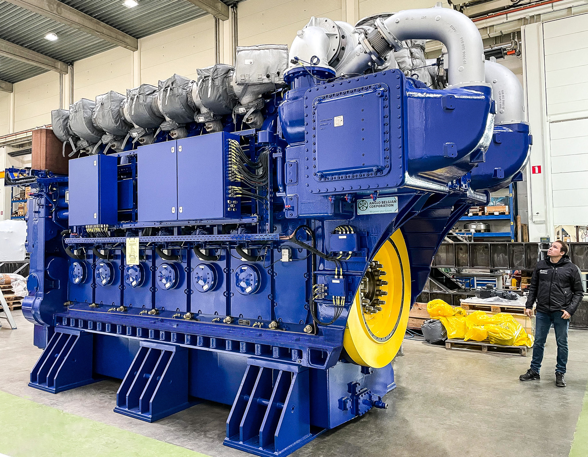 First of four 6DL36 engines leave ABC for… | Anglo Belgian Corporation